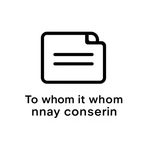To Whom It May Concern Meaning